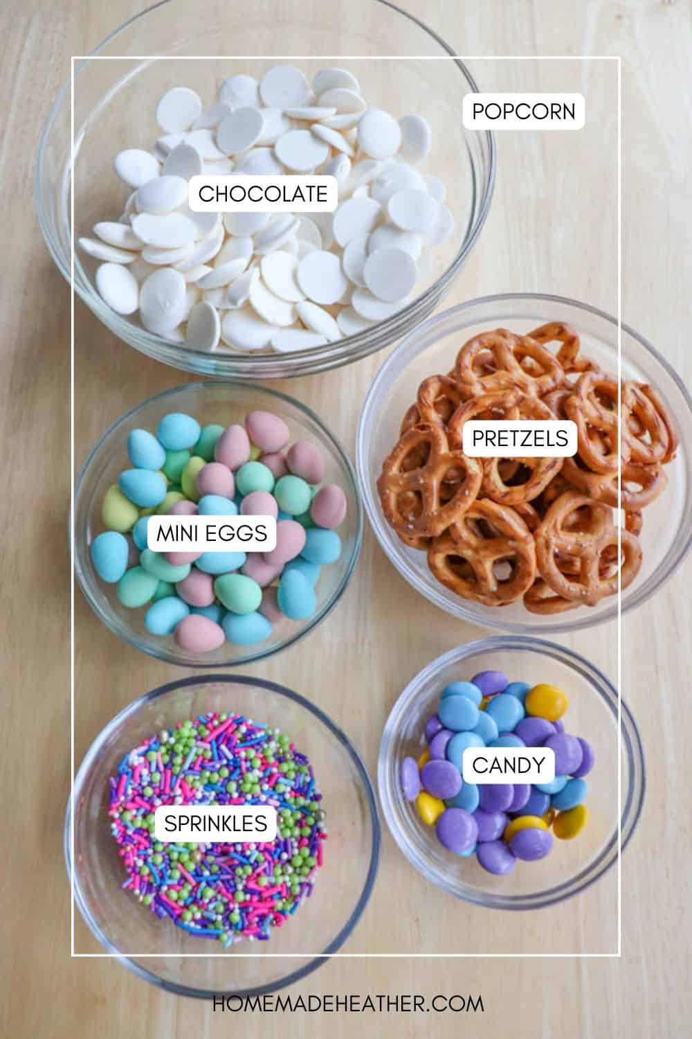 White Chocolate Easter Popcorn Recipe » Homemade Heather