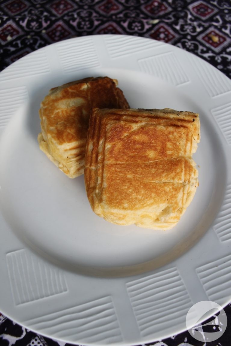 Pie Iron Ham and Cheese Recipe » Homemade Heather