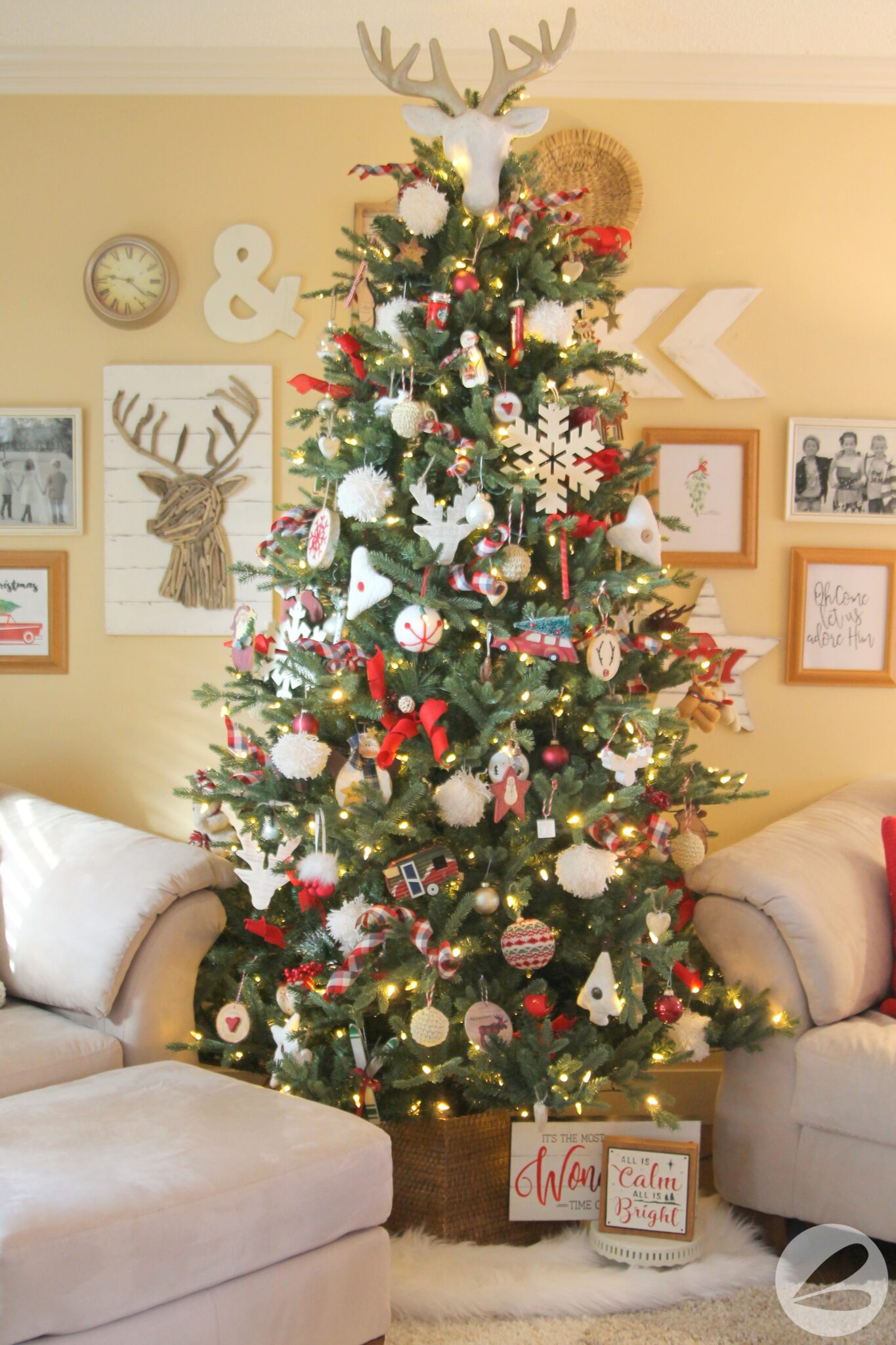 Holiday Ribbon Pick Tutorial » Homemade Heather