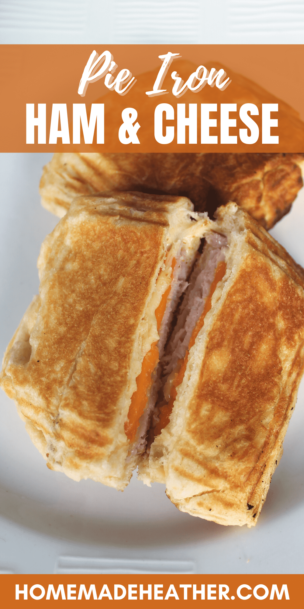 Pie Iron Ham and Cheese Recipe » Homemade Heather