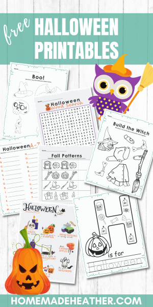 Free Halloween Activity Printables » Homemade Heather