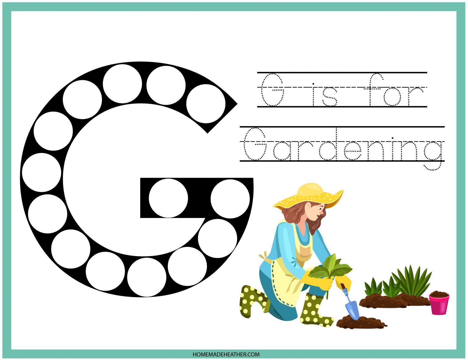 Free Gardening Activity Printable Sheets » Homemade Heather