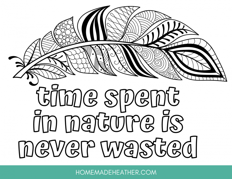 Free Nature Printable Coloring Pages » Homemade Heather
