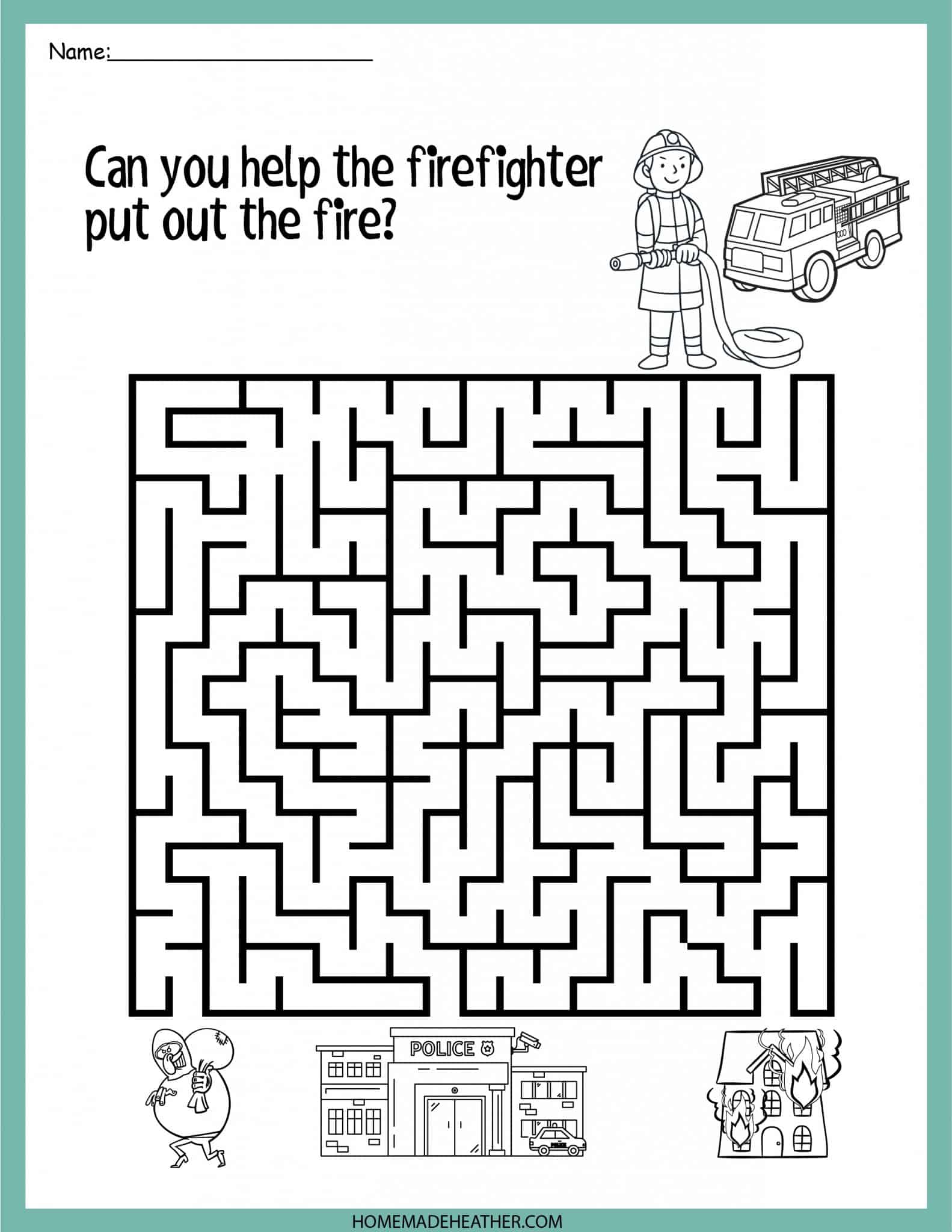 Free Emergency Printable Work Sheets » Homemade Heather