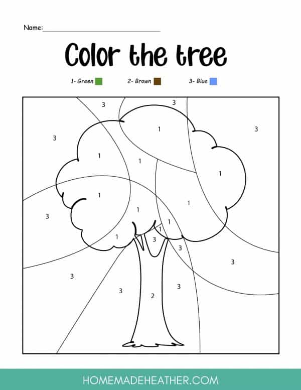 Free Tree Activity Printables » Homemade Heather