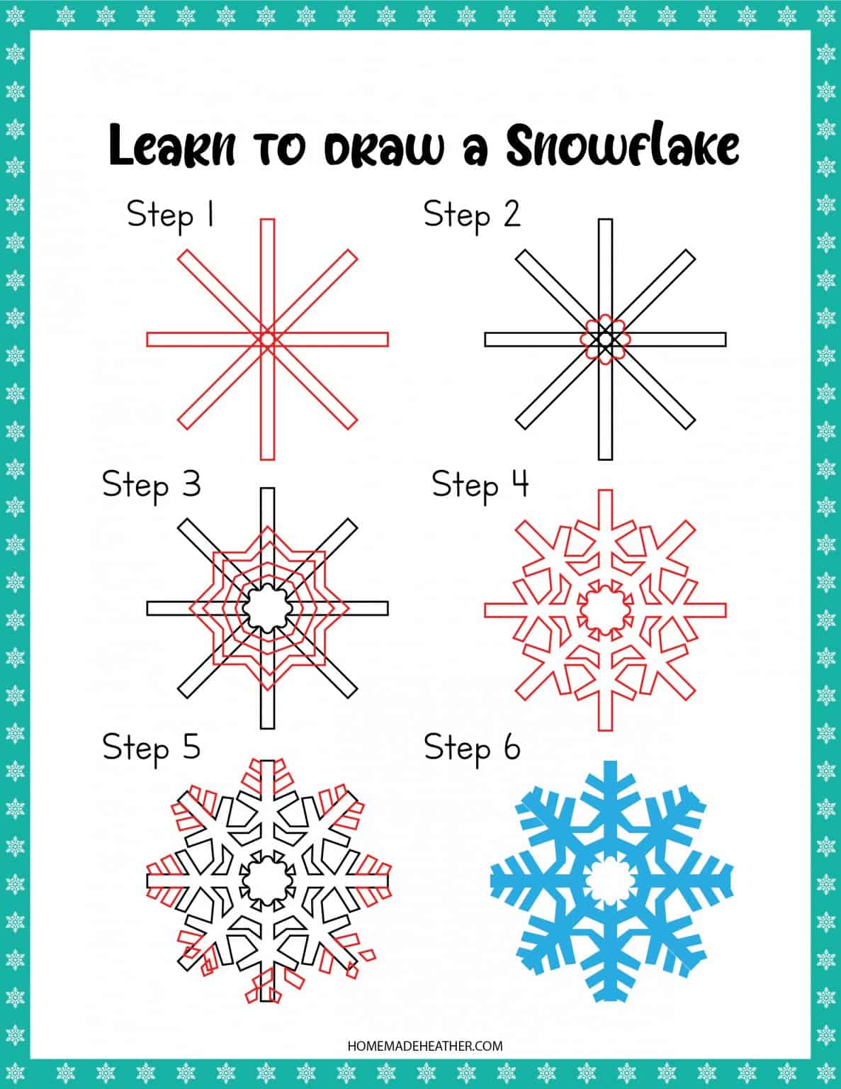 Free Snowflake Activity Printables » Homemade Heather