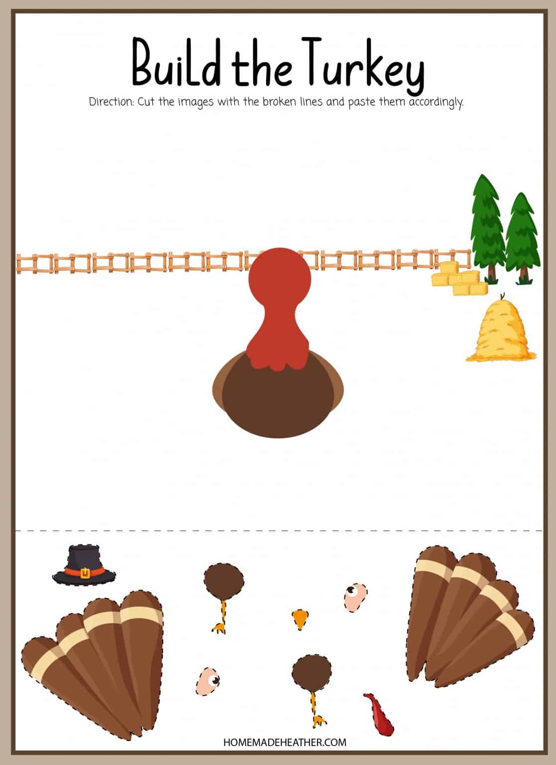 Free Turkey Activity Printables for Kids » Homemade Heather
