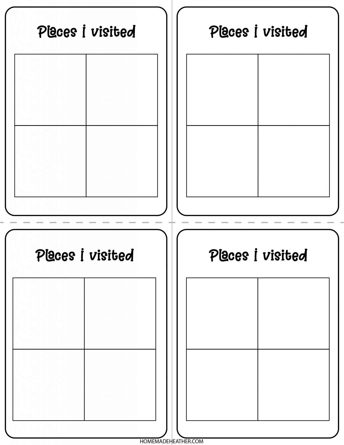 Free Pretend Travel Printables » Homemade Heather