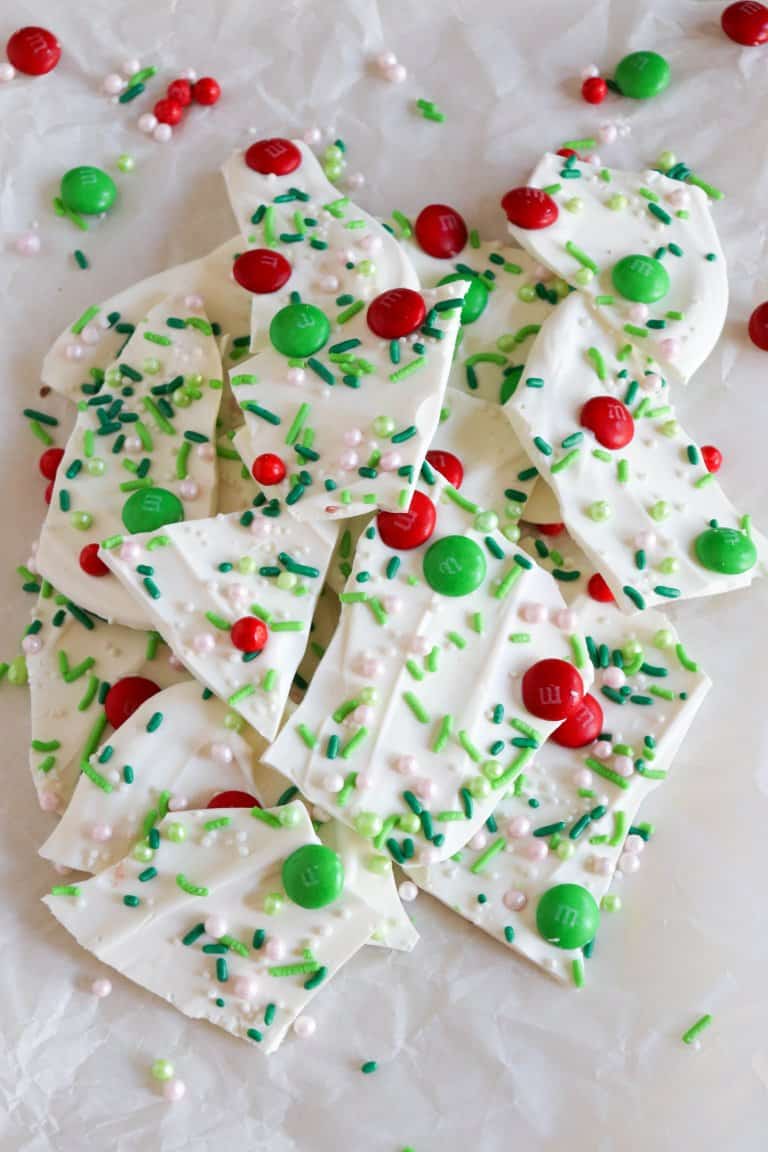 White Chocolate Christmas Bark Recipe » Homemade Heather