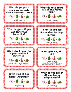Free Christmas Joke Printables » Homemade Heather