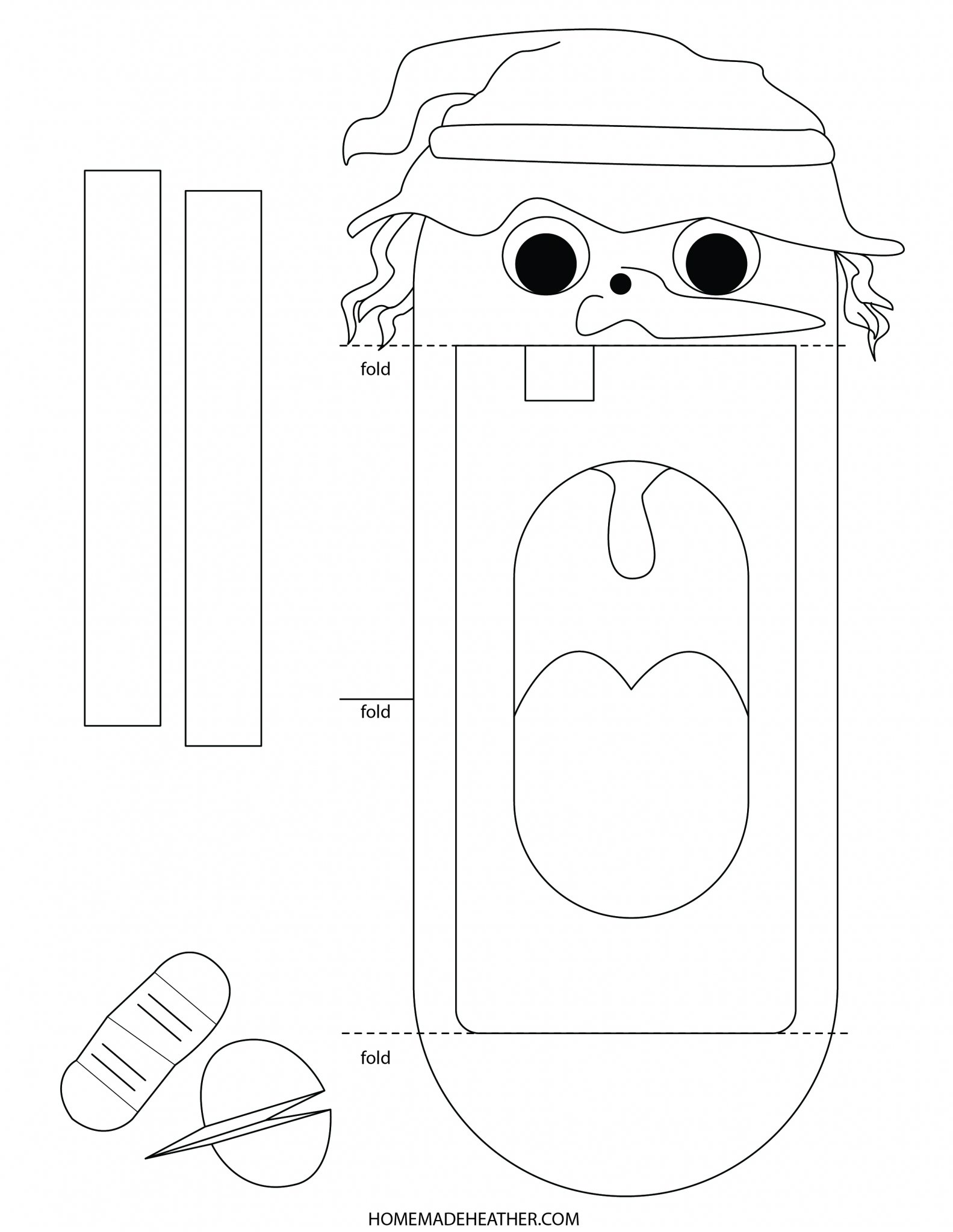Free Halloween Puppet Printables » Homemade Heather