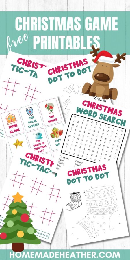 Free Christmas Game Printables for Kids » Homemade Heather