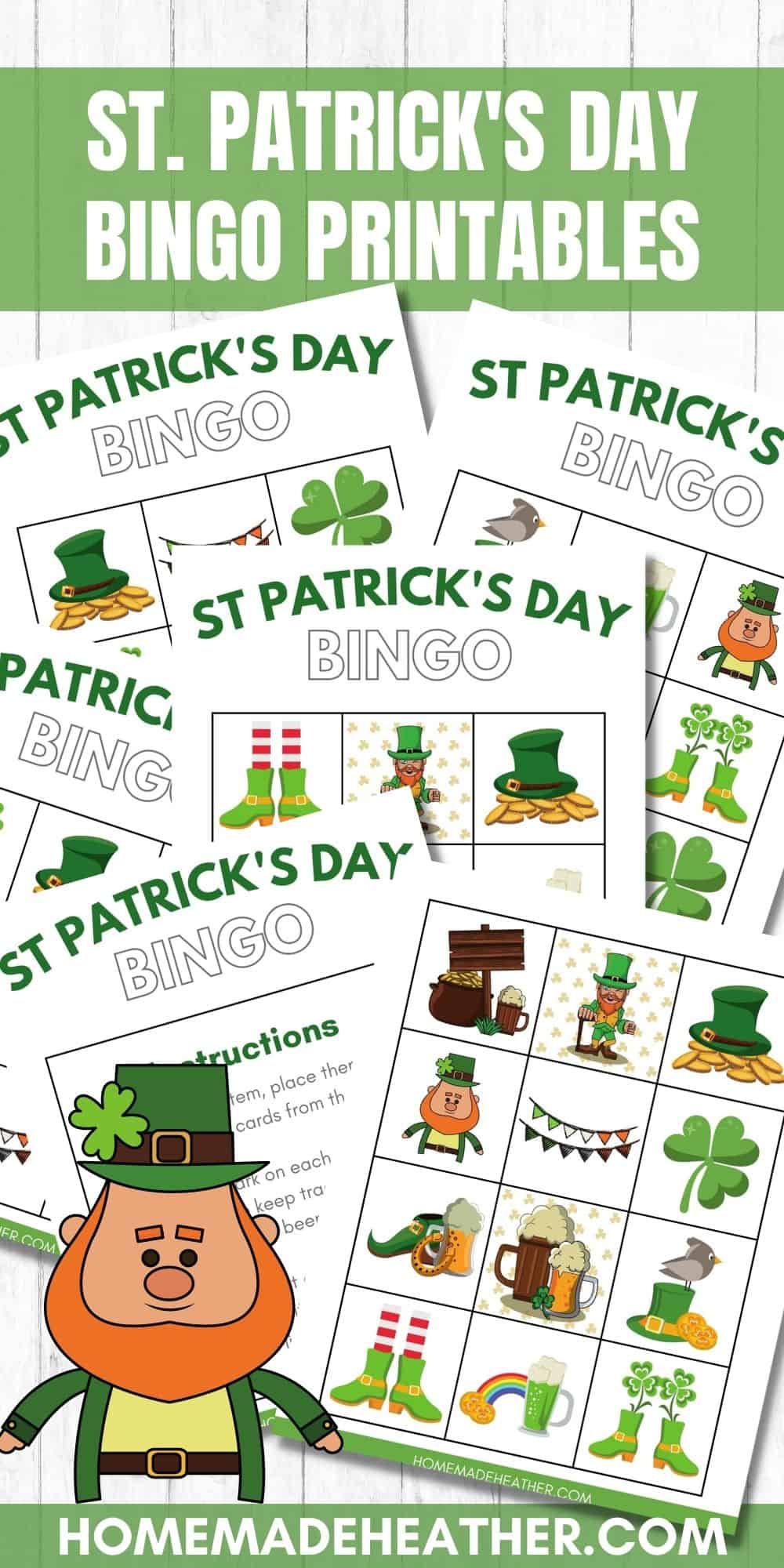 Free St Patricks Day Bingo Printables » Homemade Heather