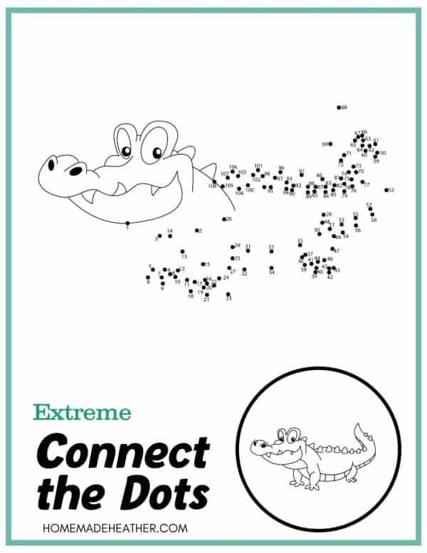 Free Extreme Dot to Dot Printables » Homemade Heather