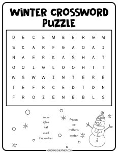 Free Winter Activity Printables » Homemade Heather