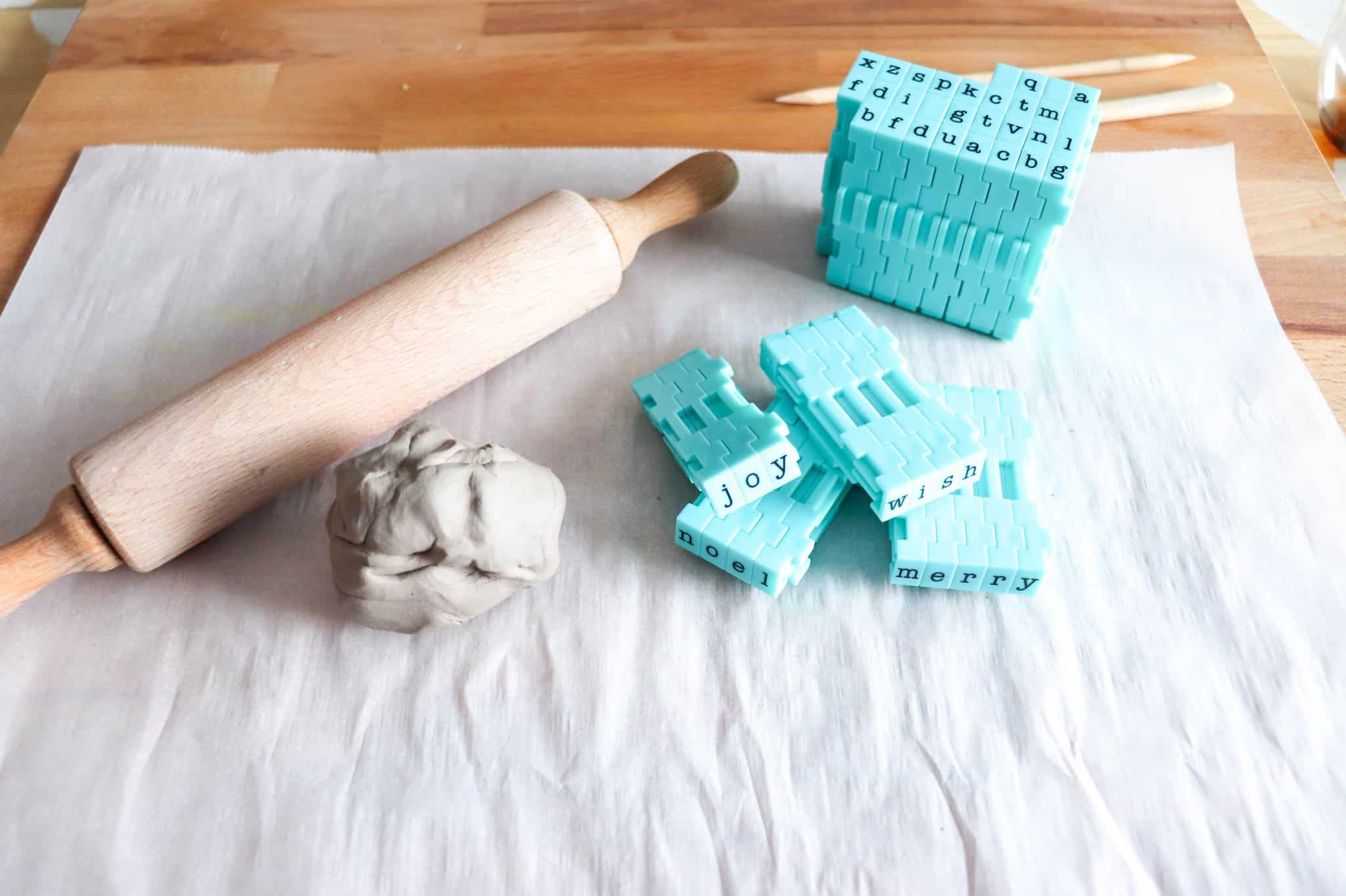 Clay Stamped Word Ornaments » Homemade Heather