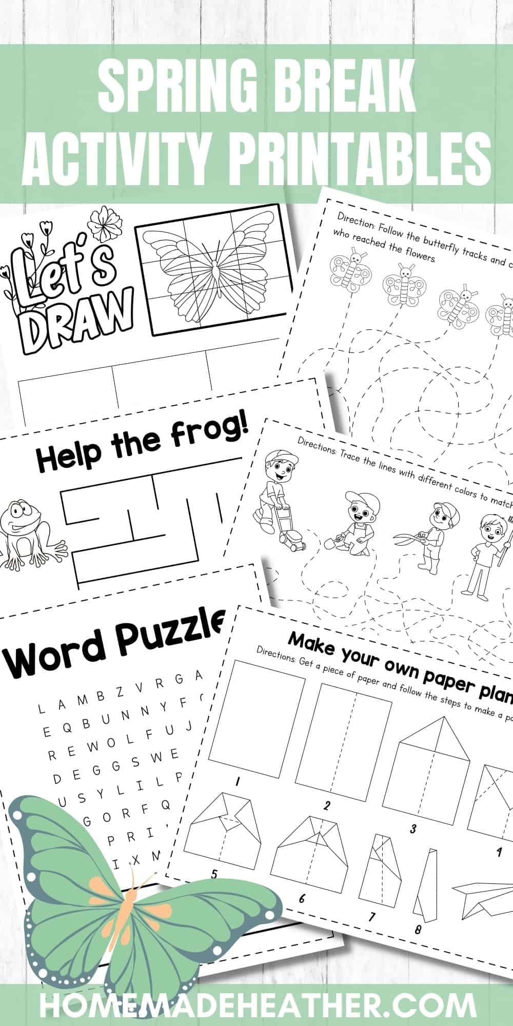 Free Spring Break Activity Printables » Homemade Heather