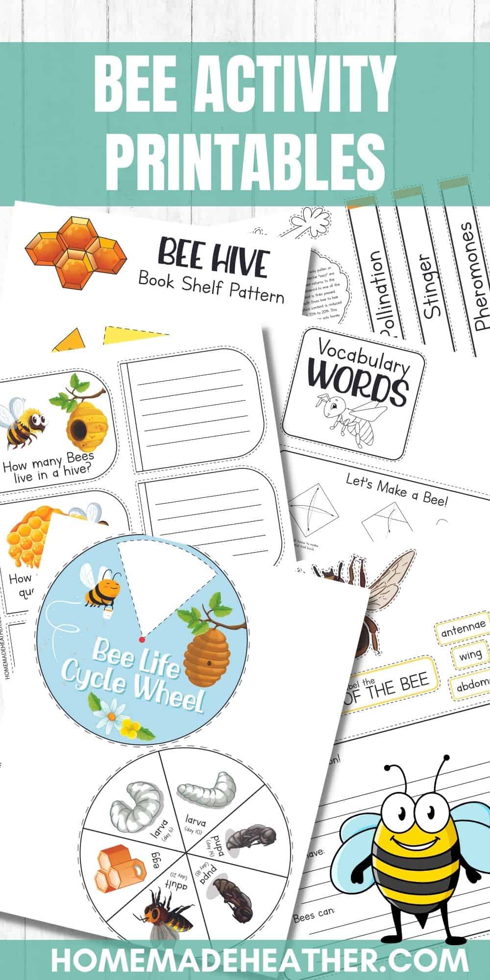 Free Bee Activity Printables » Homemade Heather