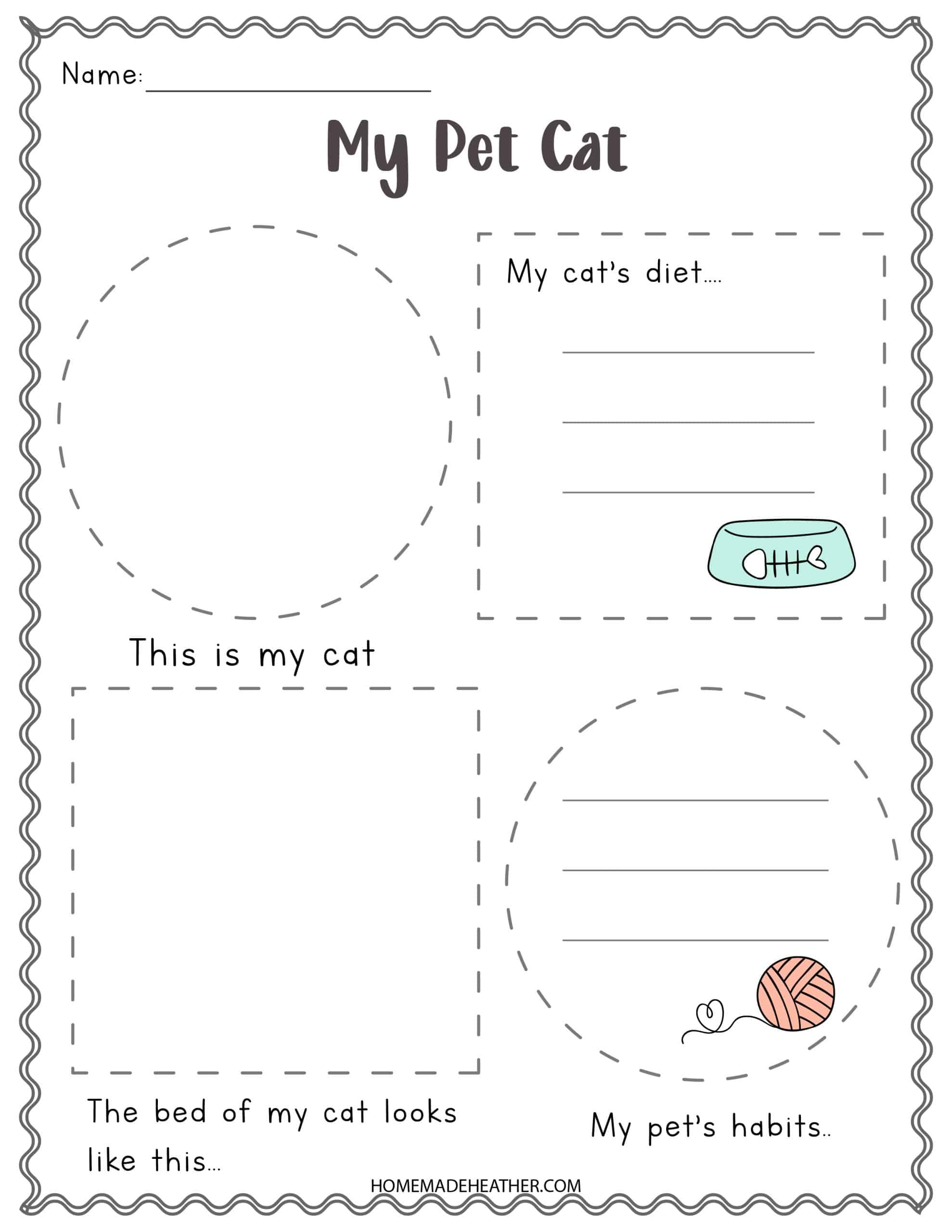 Free Cat Activity Printables » Homemade Heather
