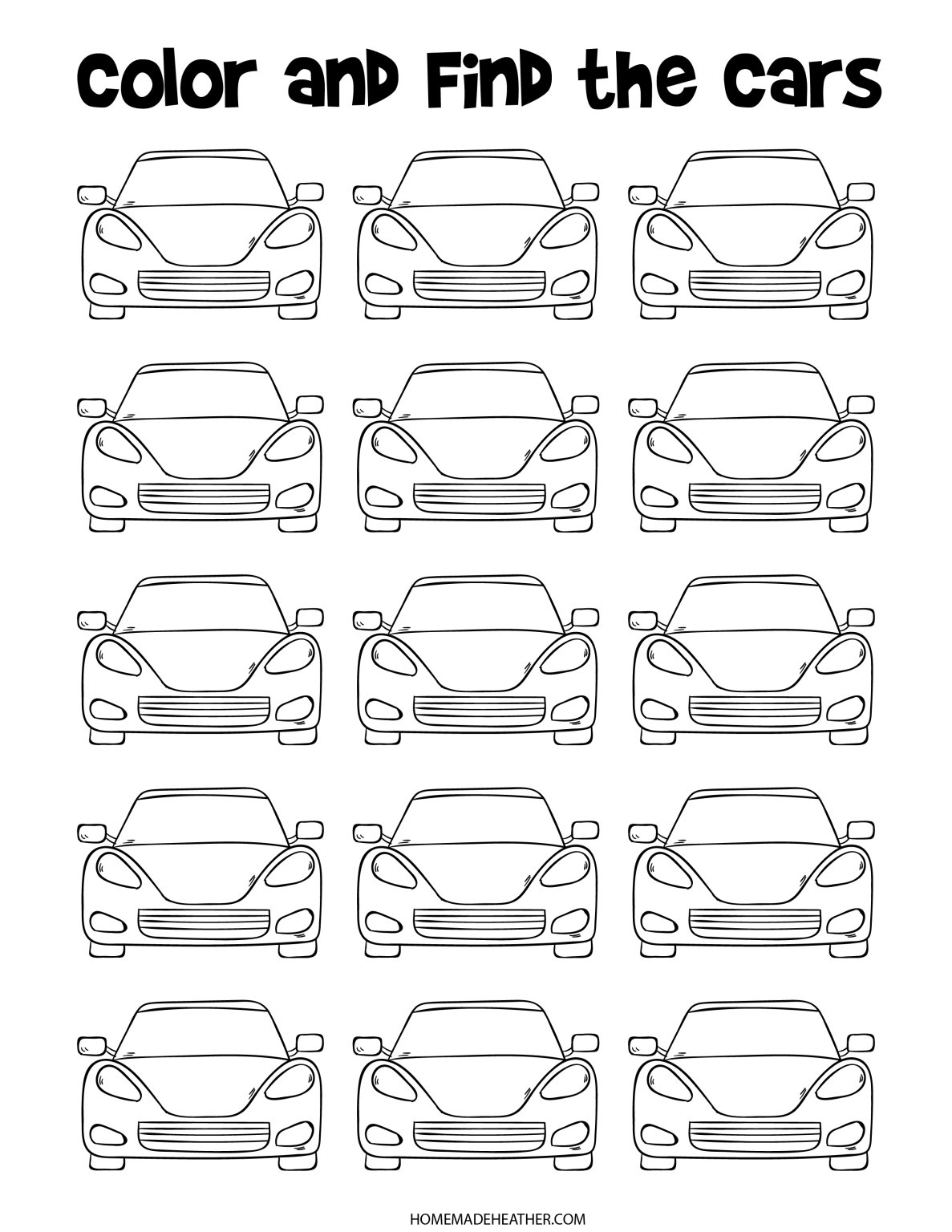 Free Road Trip Activity Printables » Homemade Heather