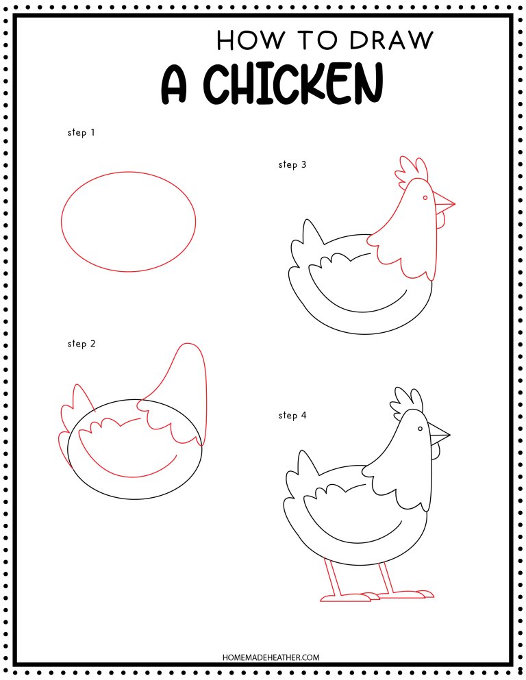 Free How To Draw Spring Printables » Homemade Heather