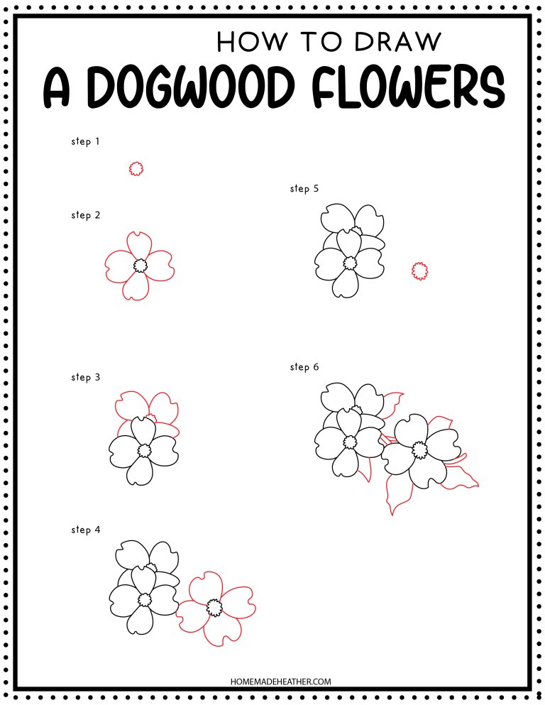 Free How To Draw Spring Printables » Homemade Heather
