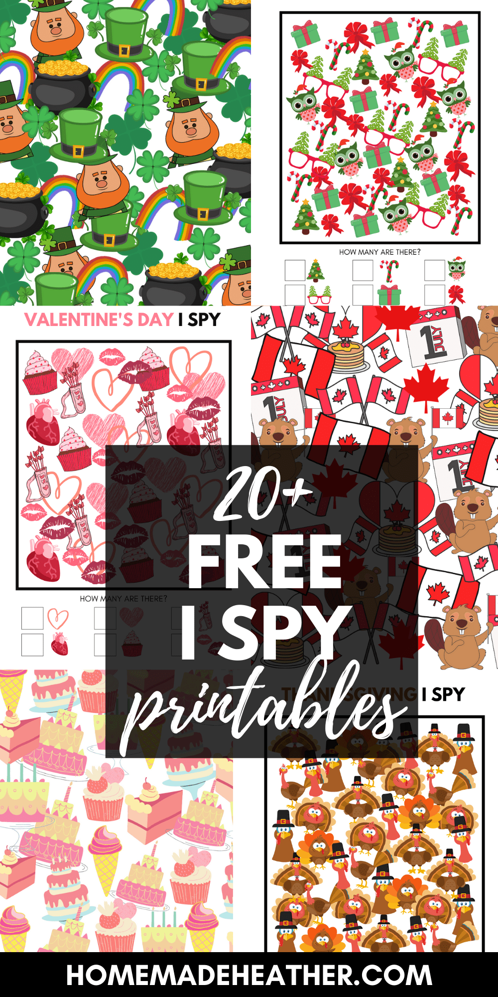 20+ Free I Spy Printables for All Occasions » Homemade Heather