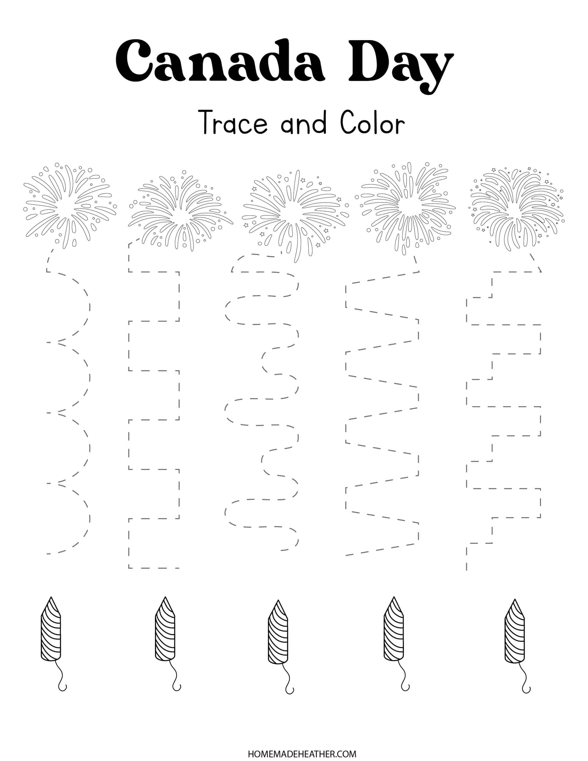 Free Canada Day Activity Printables » Homemade Heather