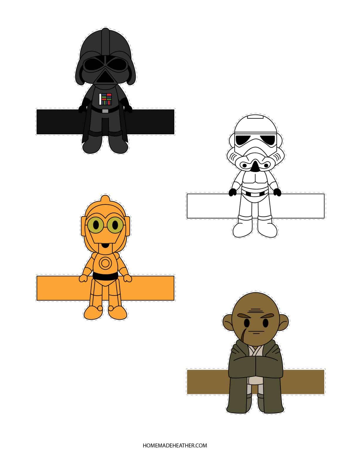 Free Star Wars Puppet Printables » Homemade Heather