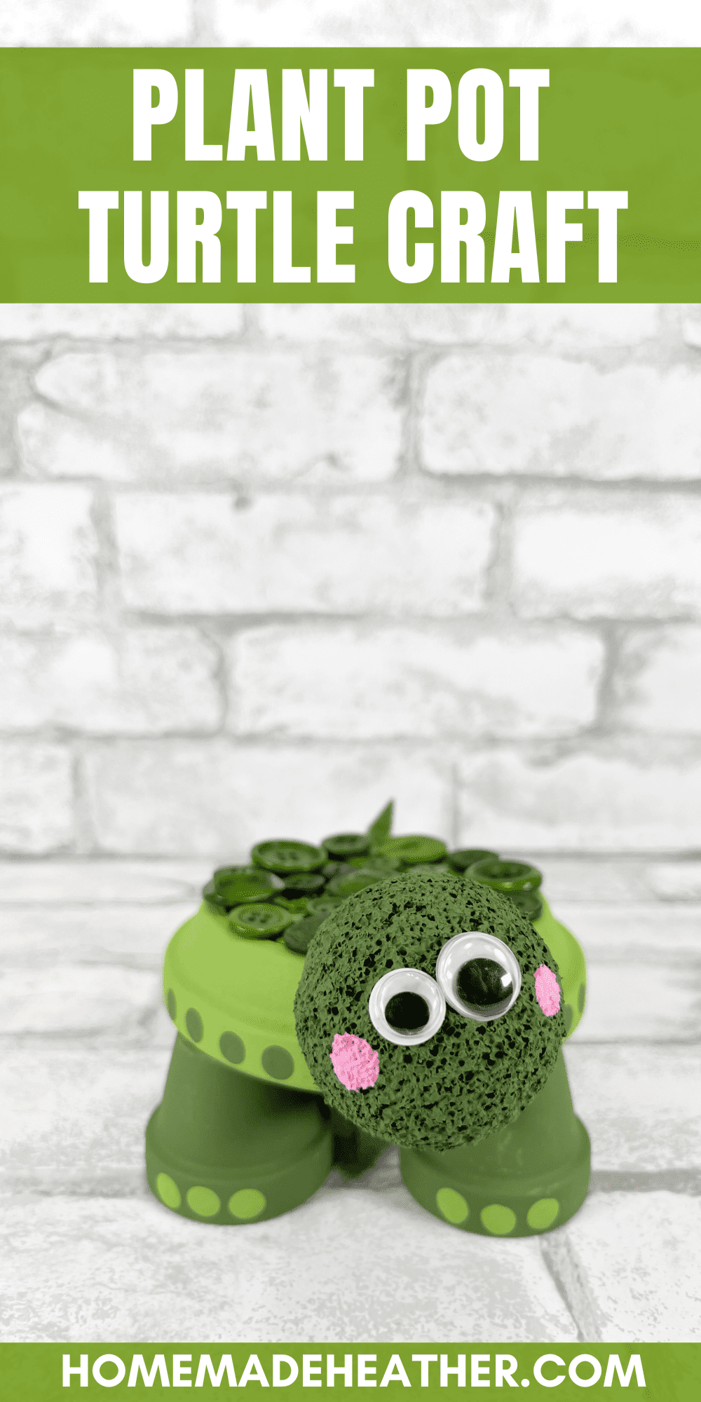 Plant Pot Turtle Craft » Homemade Heather