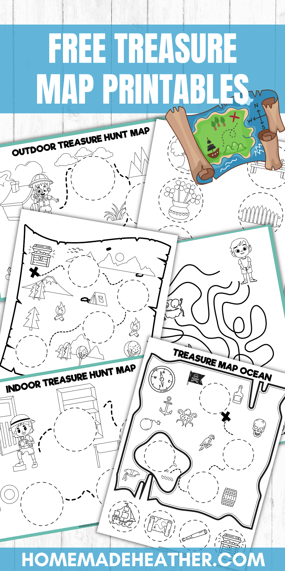 Free Treasure Map Printables » Homemade Heather