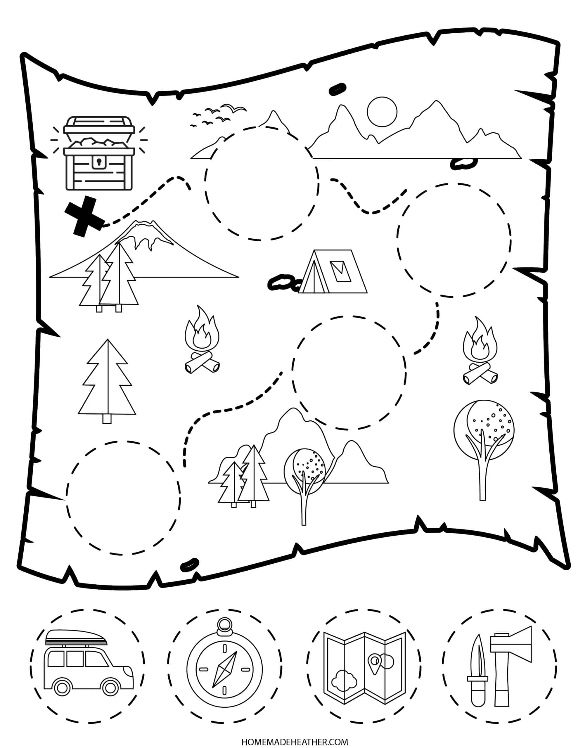 Free Treasure Map Printables » Homemade Heather
