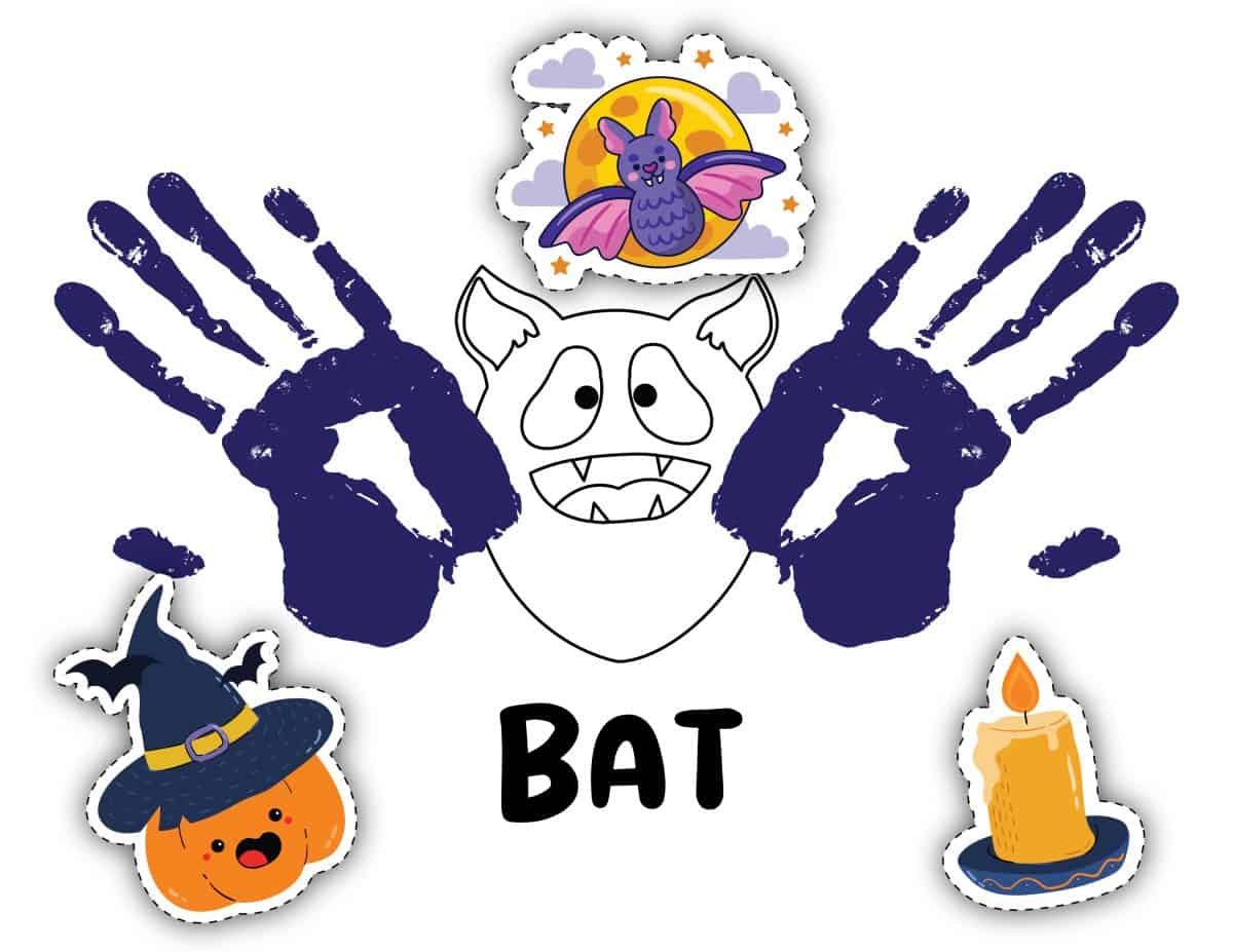 Halloween Handprint Art Printables » Homemade Heather