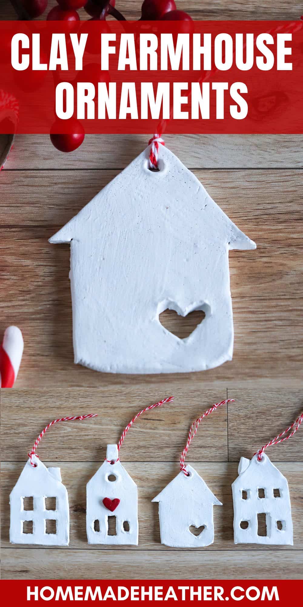 Clay Farmhouse Ornament Tutorial with Printable Templates » Homemade ...