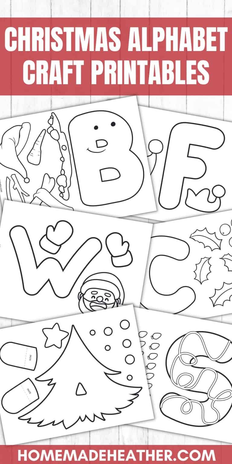 Printable Christmas Alphabet Crafts » Homemade Heather
