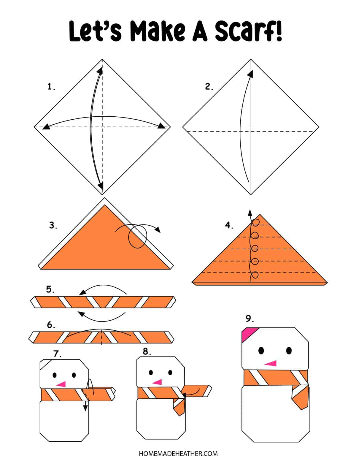 Christmas Origami Printables » Homemade Heather