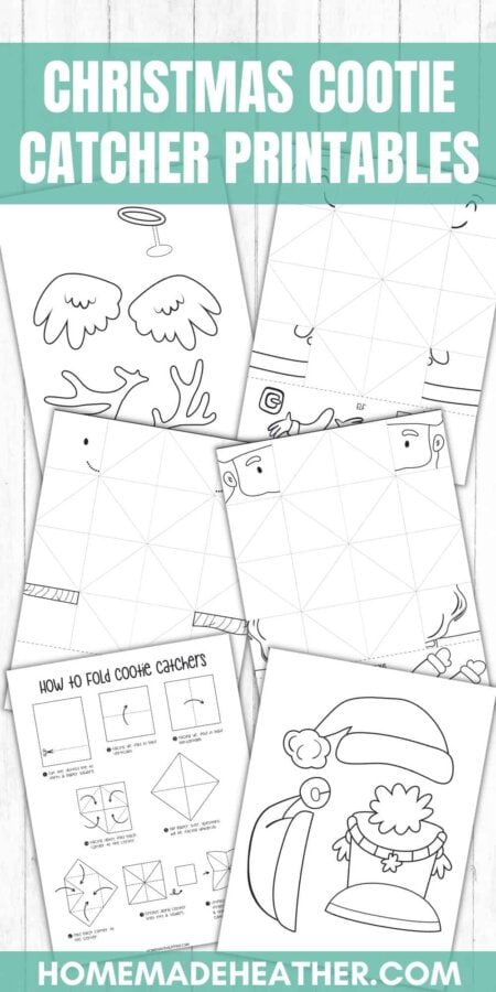 Christmas Cooty Catcher Printables » Homemade Heather