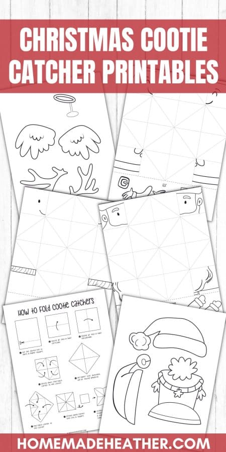 Christmas Cooty Catcher Printables » Homemade Heather