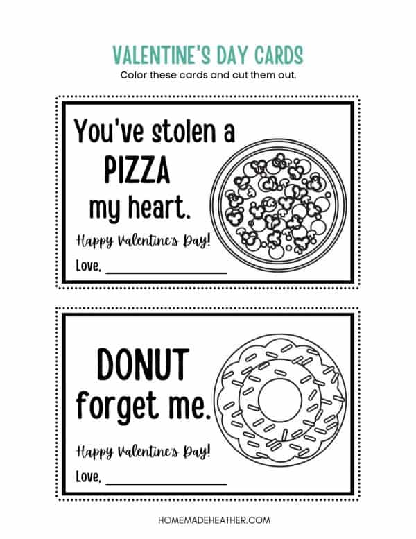 Black & White Printable Valentine Cards » Homemade Heather