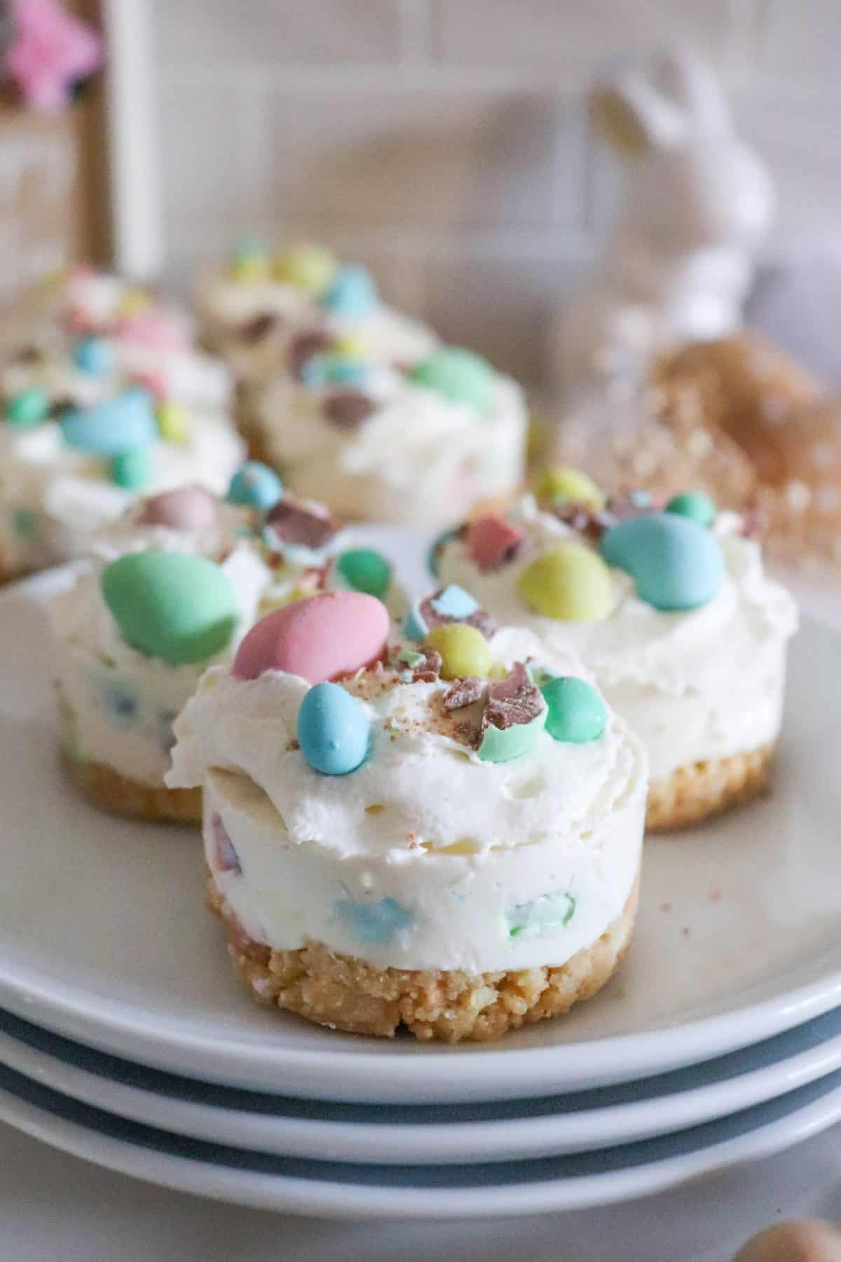 No-Bake Easter Mini Cheesecake » Homemade Heather