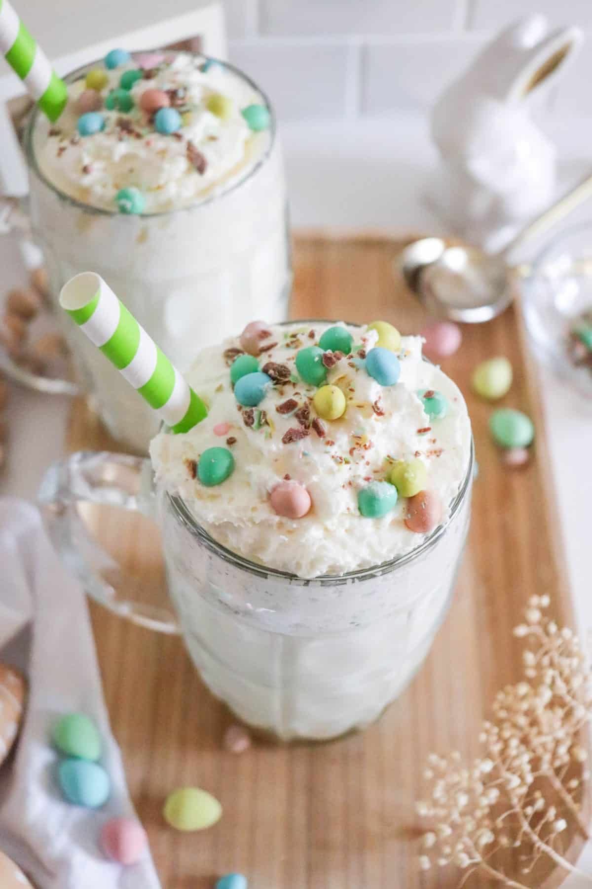 Mini Egg Easter Milkshake Recipe » Homemade Heather