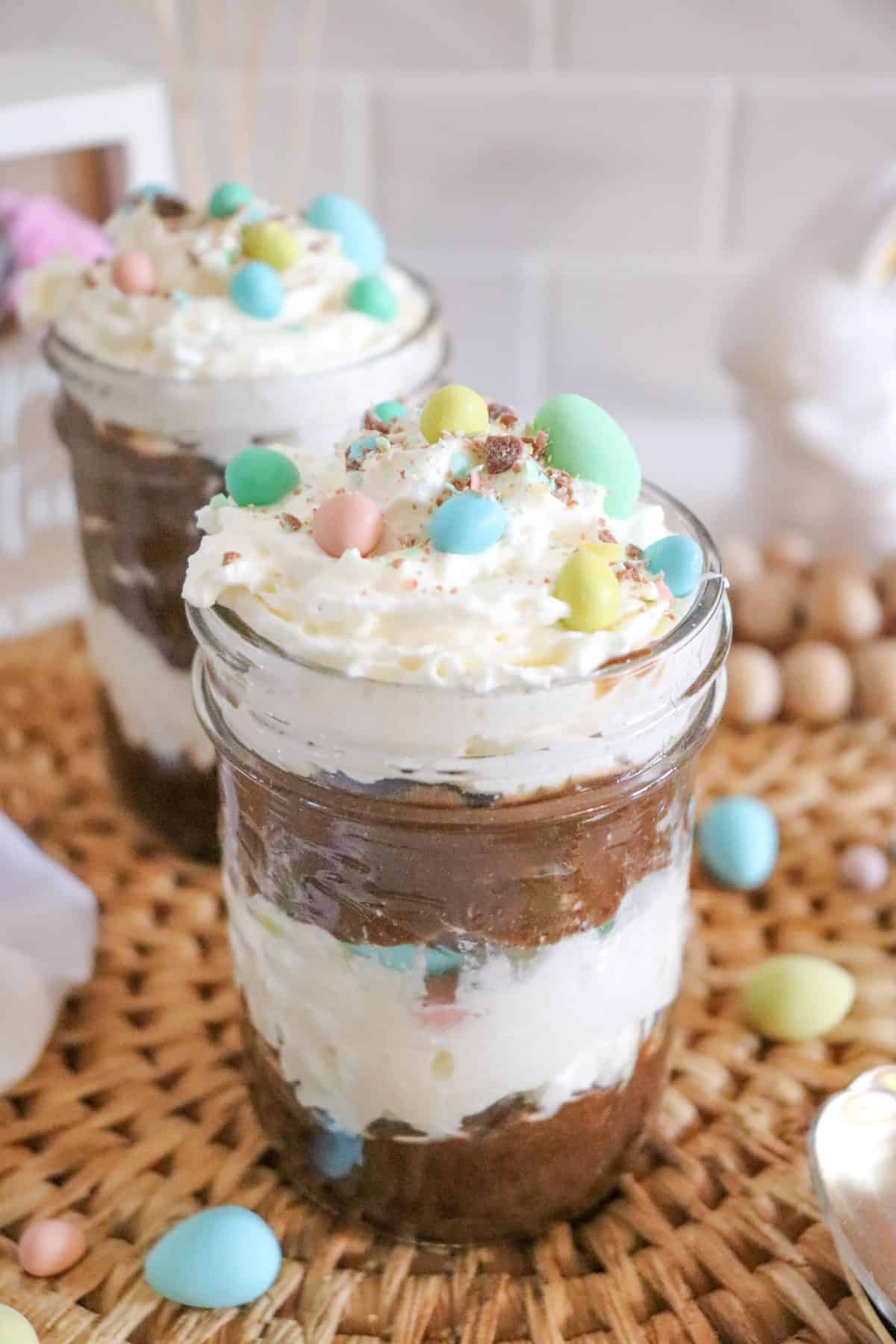 Mini Egg Easter Parfait Recipe » Homemade Heather