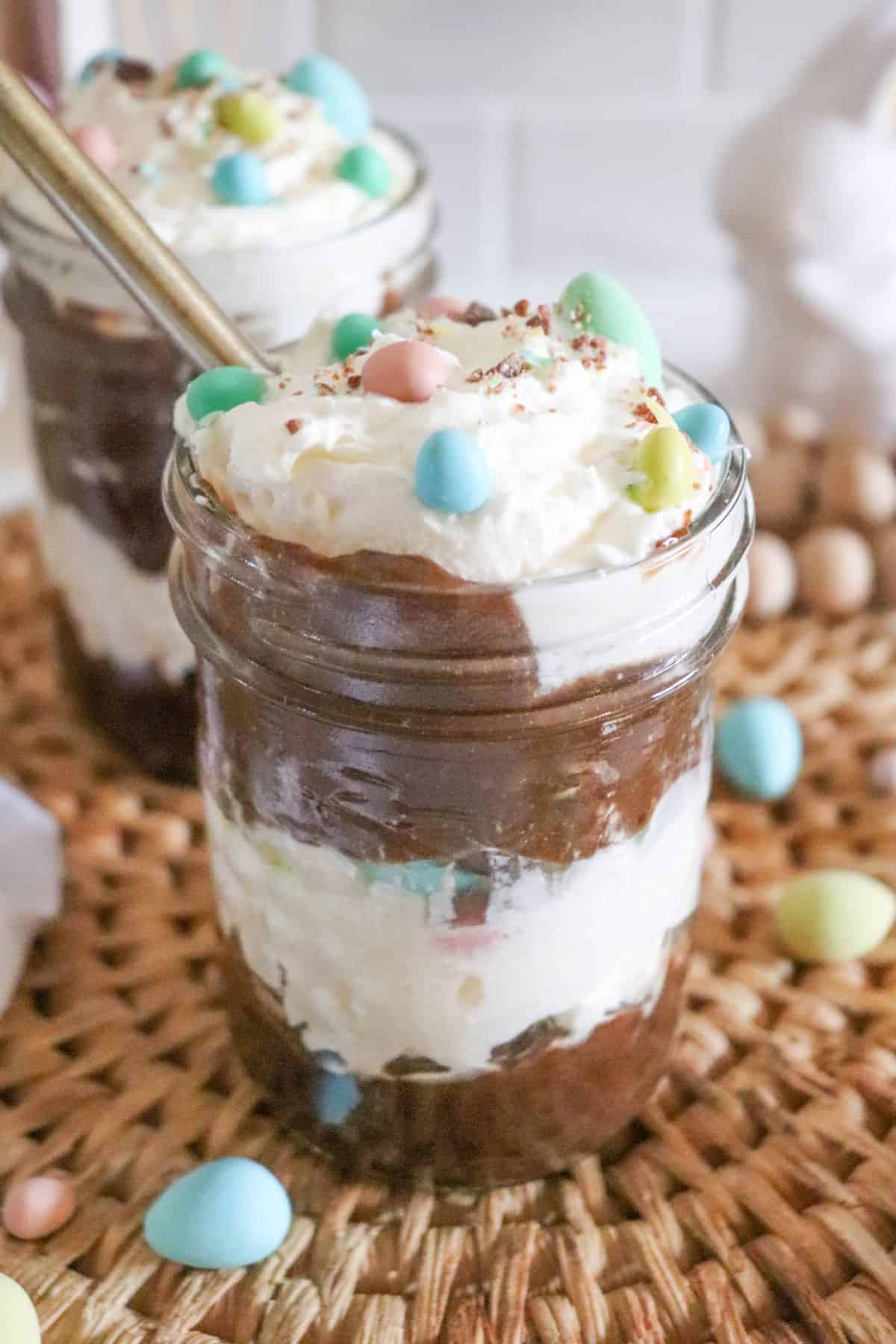 Mini Egg Easter Parfait Recipe » Homemade Heather