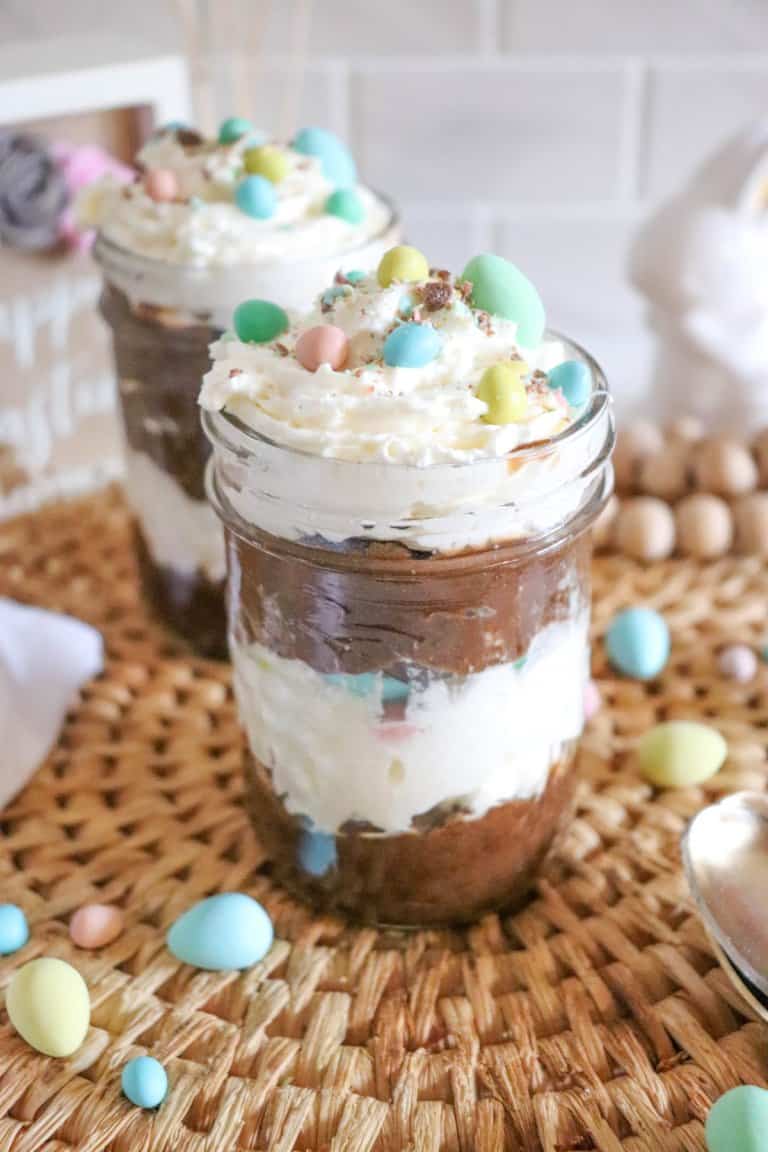 Mini Egg Easter Parfait Recipe » Homemade Heather