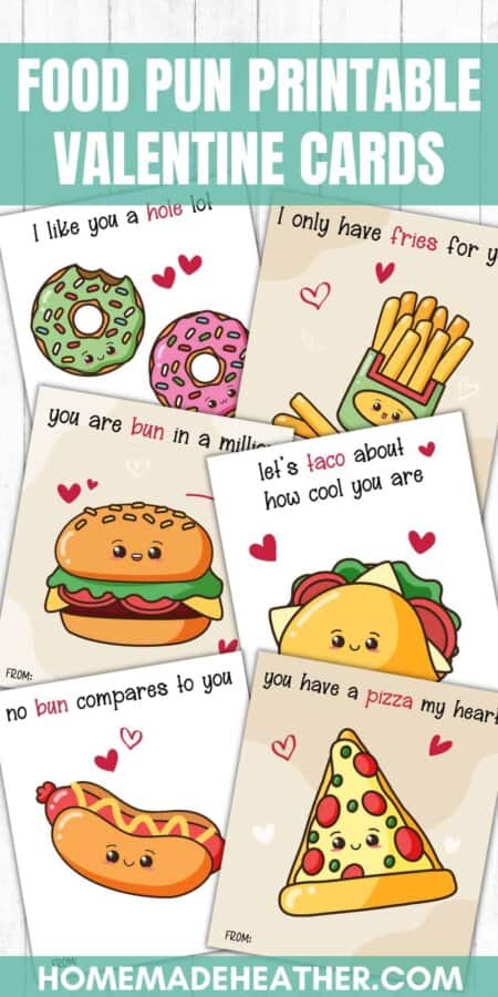 Food Pun Printable Valentine Cards » Homemade Heather