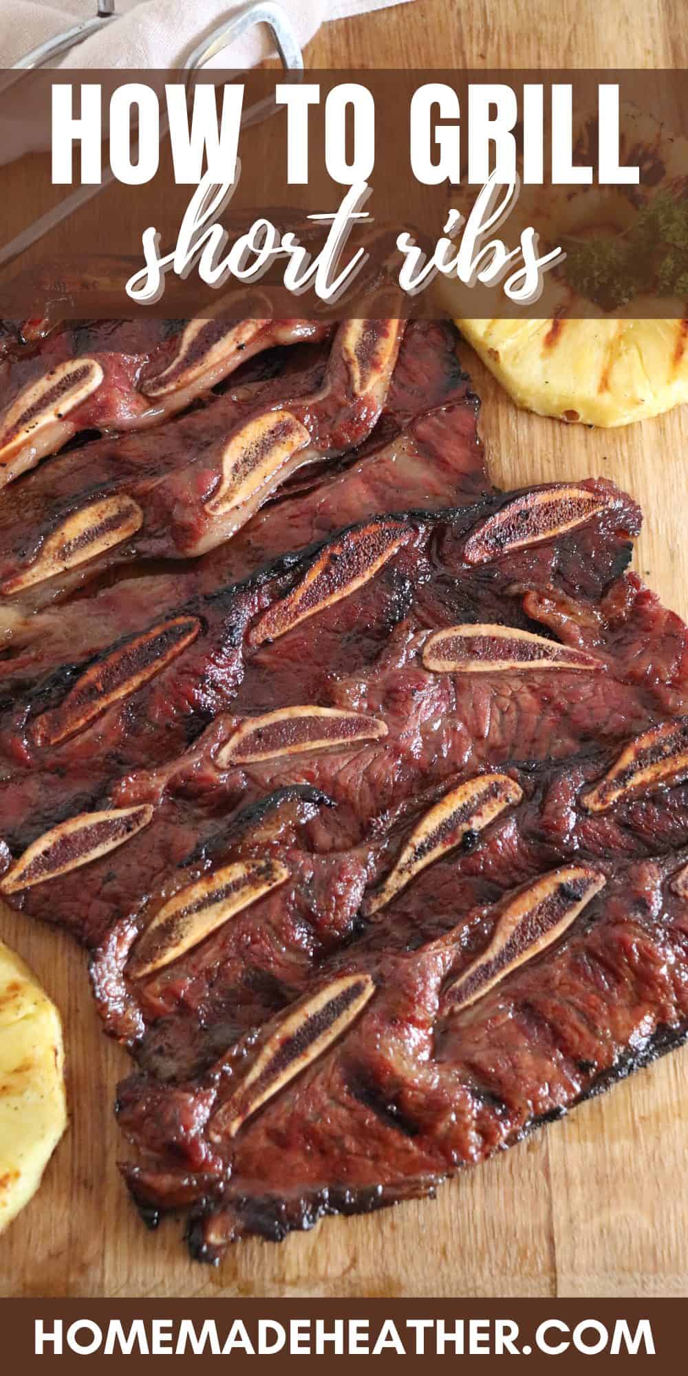 How To Grill Beef Short Ribs » Homemade Heather