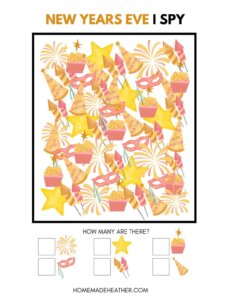Free New Years Eve I Spy Printable » Homemade Heather