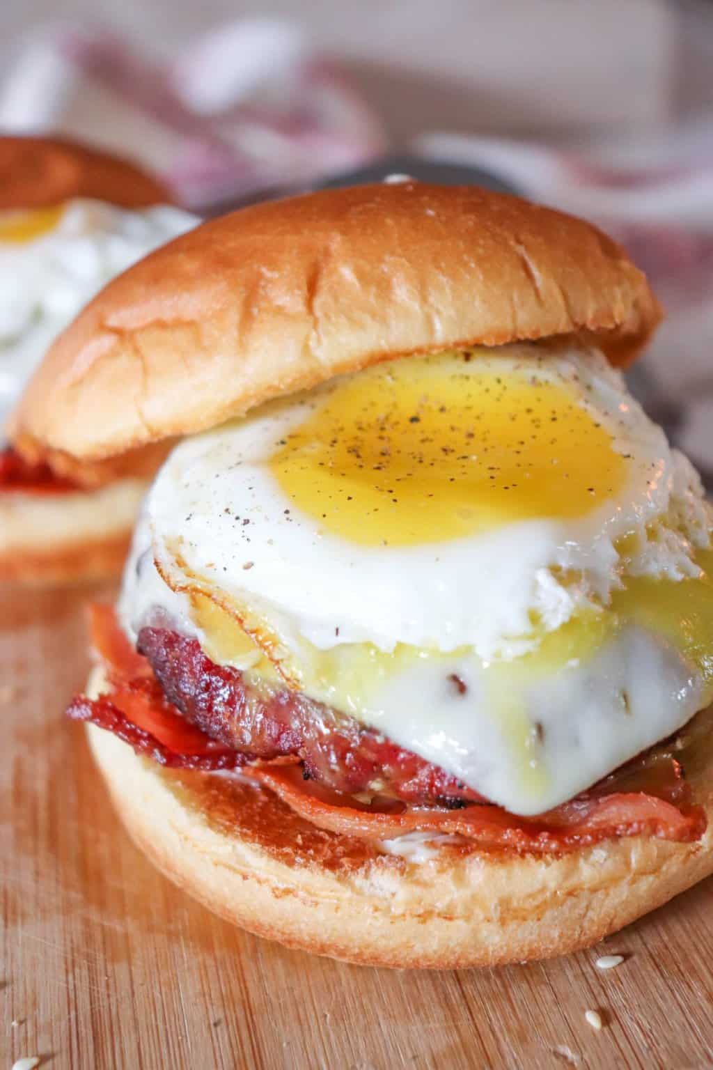 The Best Breakfast Burger Recipe » Homemade Heather