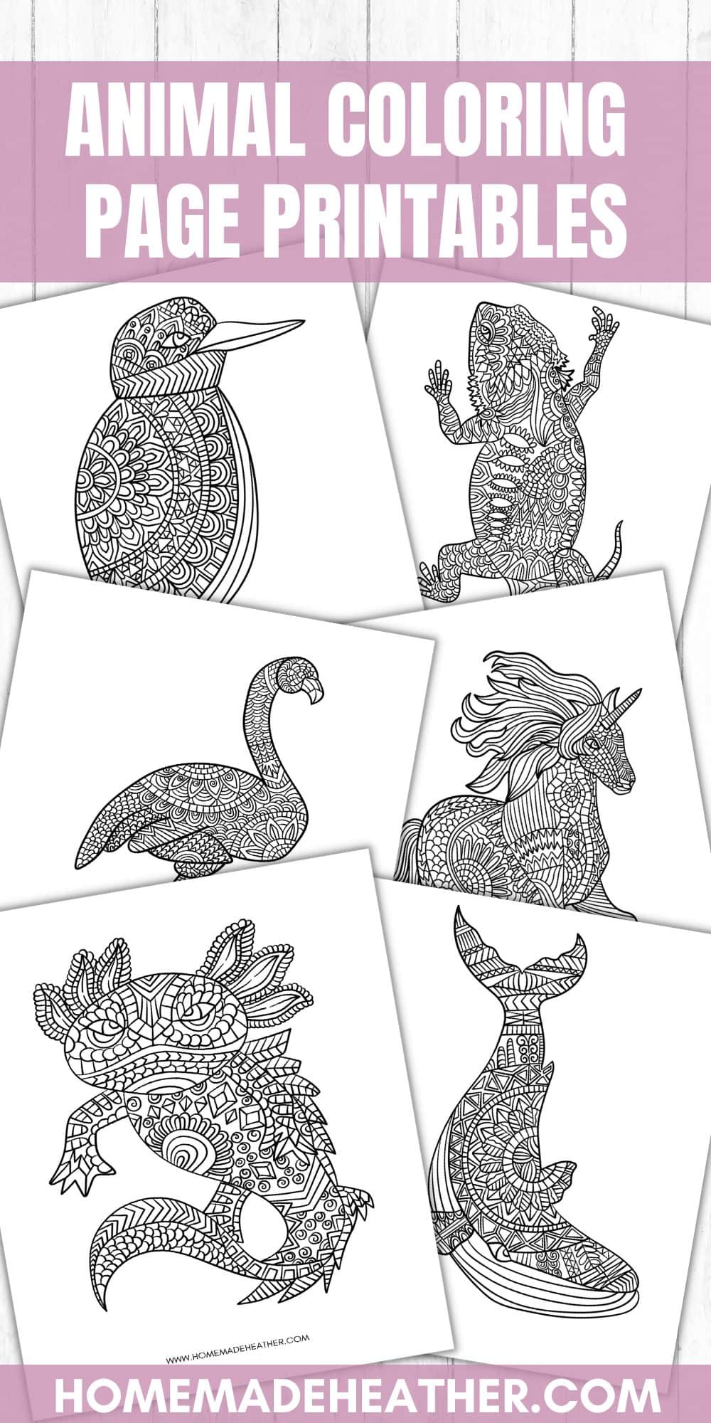 Animal Coloring Pages » Homemade Heather