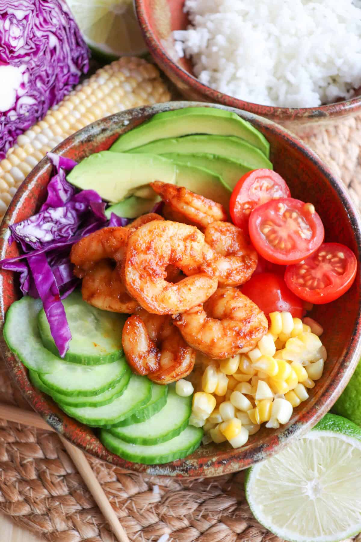 Quick & Easy Shrimp Bowl Recipe with Spicy Mayo » Homemade Heather